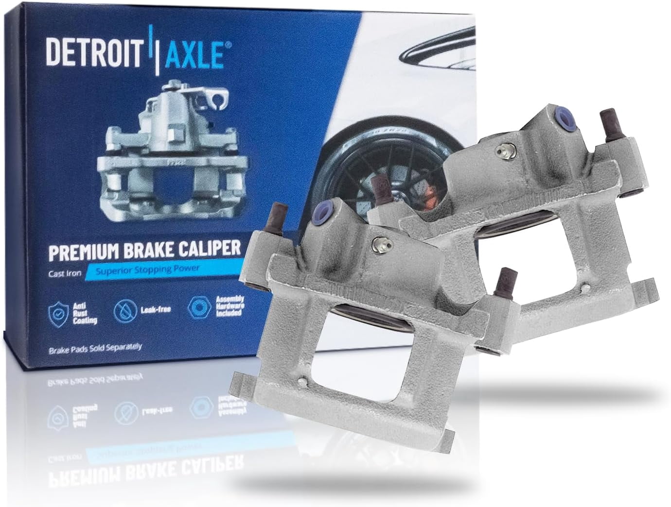 Detroit Axle - 2.3L Front Brake Calipers for Ford 1979-1982 Mustang ...