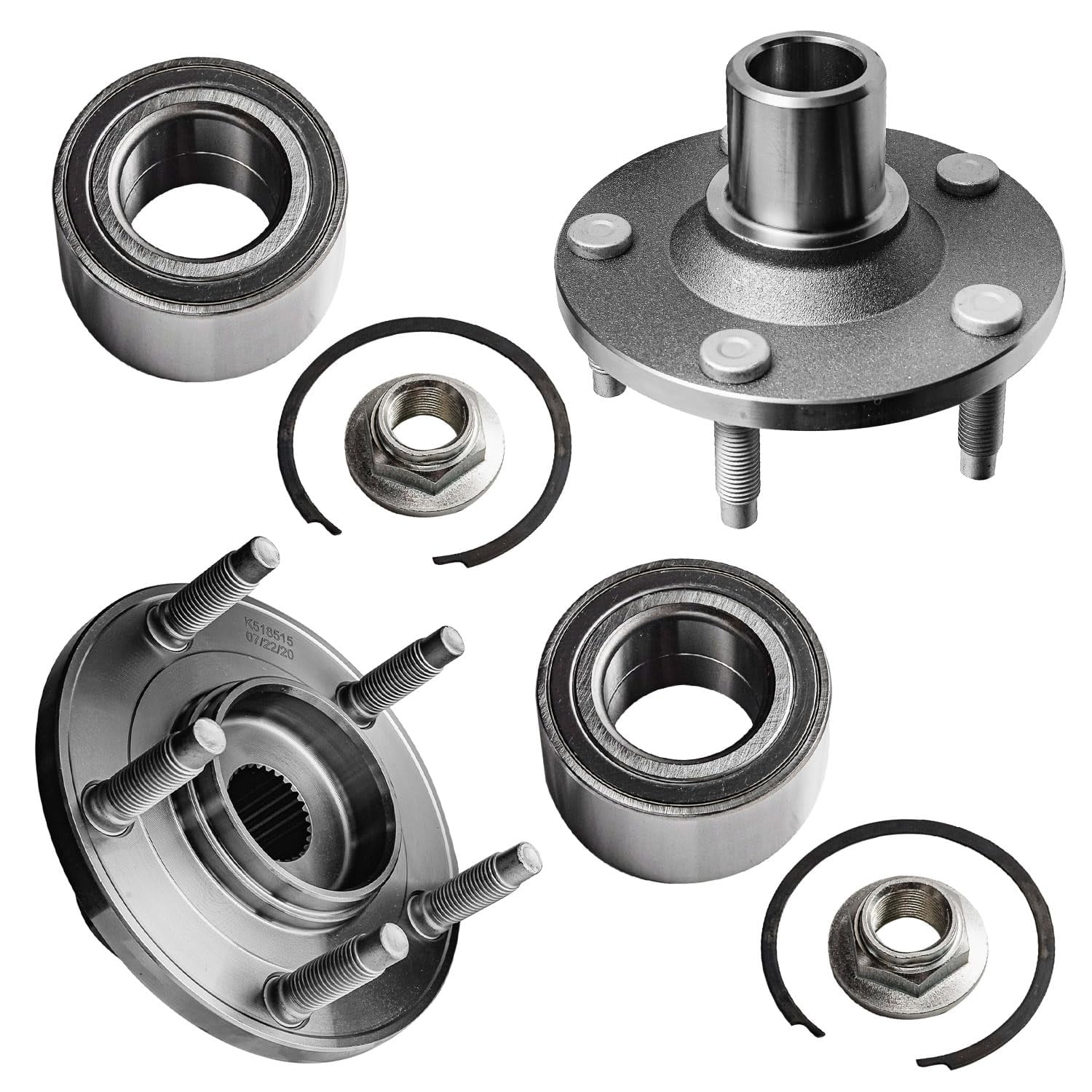 Detroit Axle - 2 Front Wheel Bearing Hubs for 01-12 Ford Escape Mercury ...