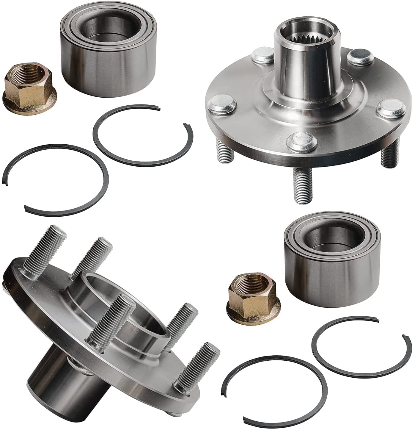 Detroit Axle - 2 Front Wheel Bearing Hubs Assembly for Infiniti I30 I35 ...