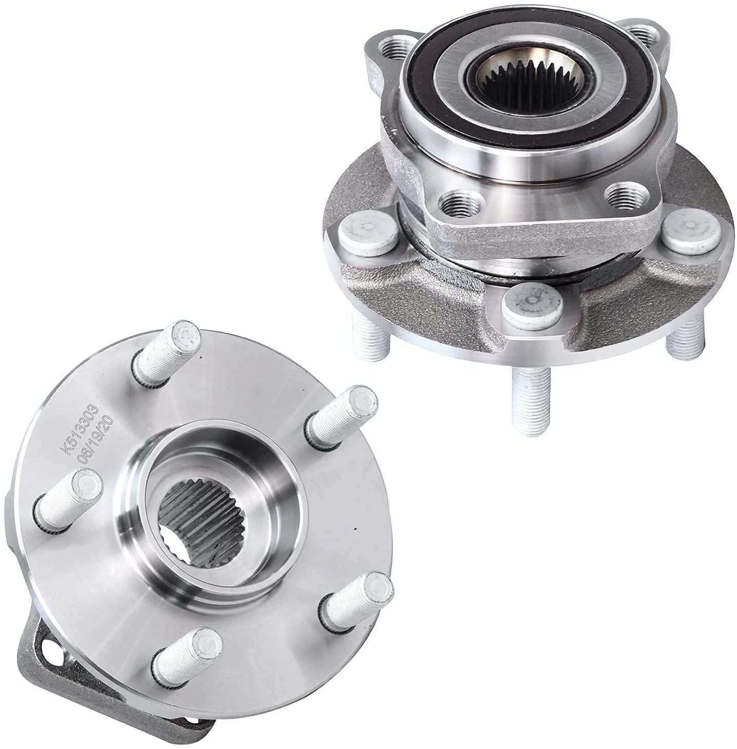 Detroit Axle - 2 Front Wheel Bearing Hubs for Subaru Outback Forester ...