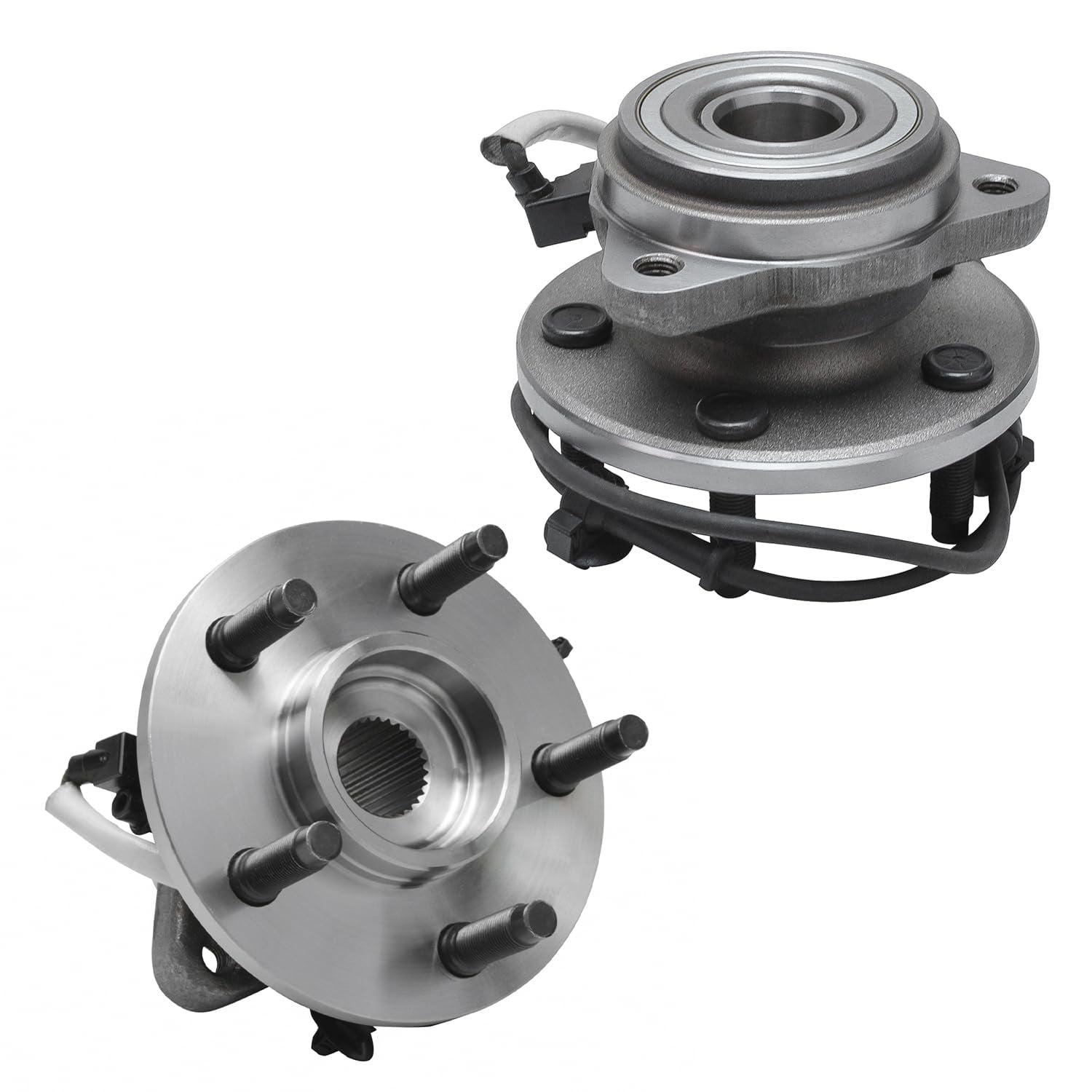 Detroit Axle - 2 Front Wheel Bearing Hubs for 4WD 5 Lug Ford Ranger ...