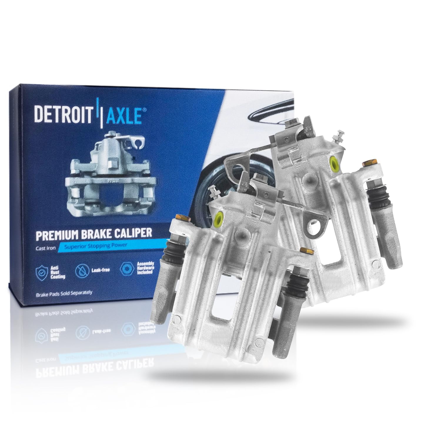 Detroit Axle - 2 Rear Brake Calipers for Volkswagen Jetta City Audi TT ...