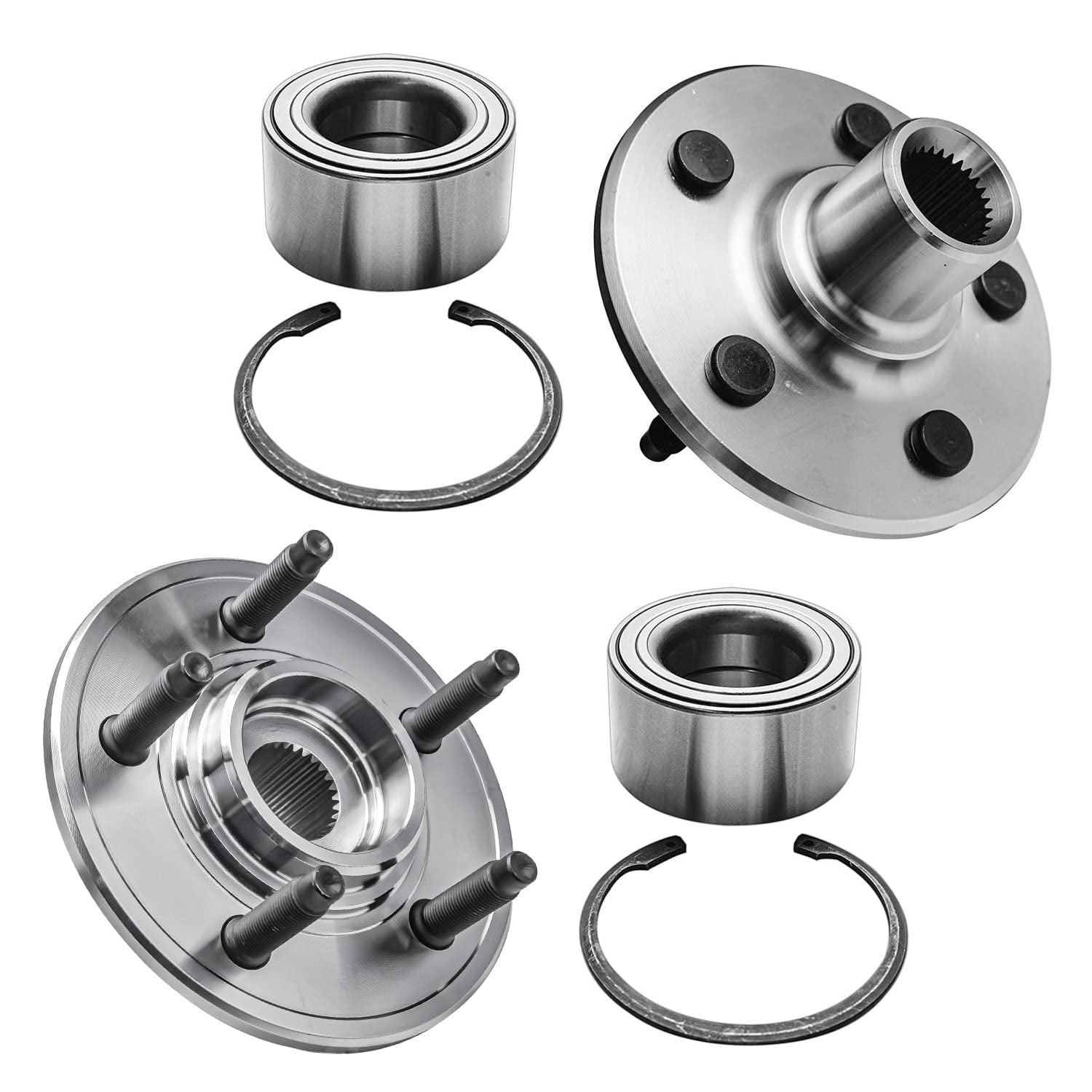 Detroit Axle - 2 Rear Wheel Bearing Hubs for 02-10 Ford Explorer ...