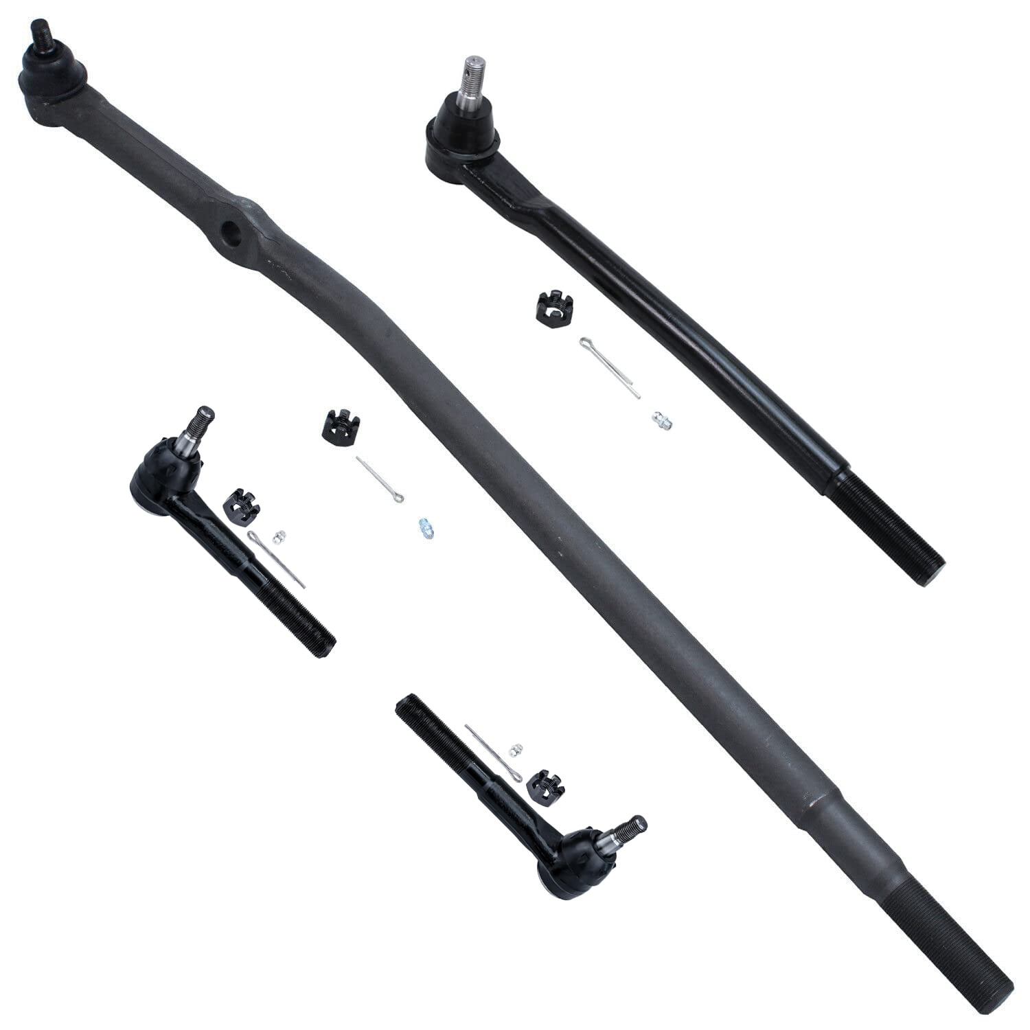 Detroit Axle - 2WD Front 4pc Tie Rods for 2000-2005 Ford Excursion, 99 ...