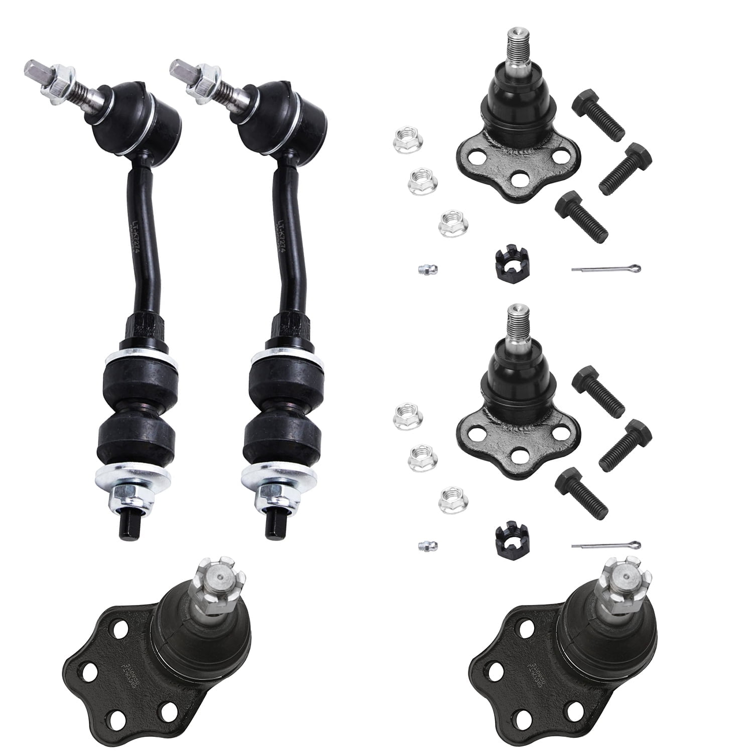 Detroit Axle - 2WD Front 6pc Suspension Kit for 2000-2004 Dodge Dakota ...