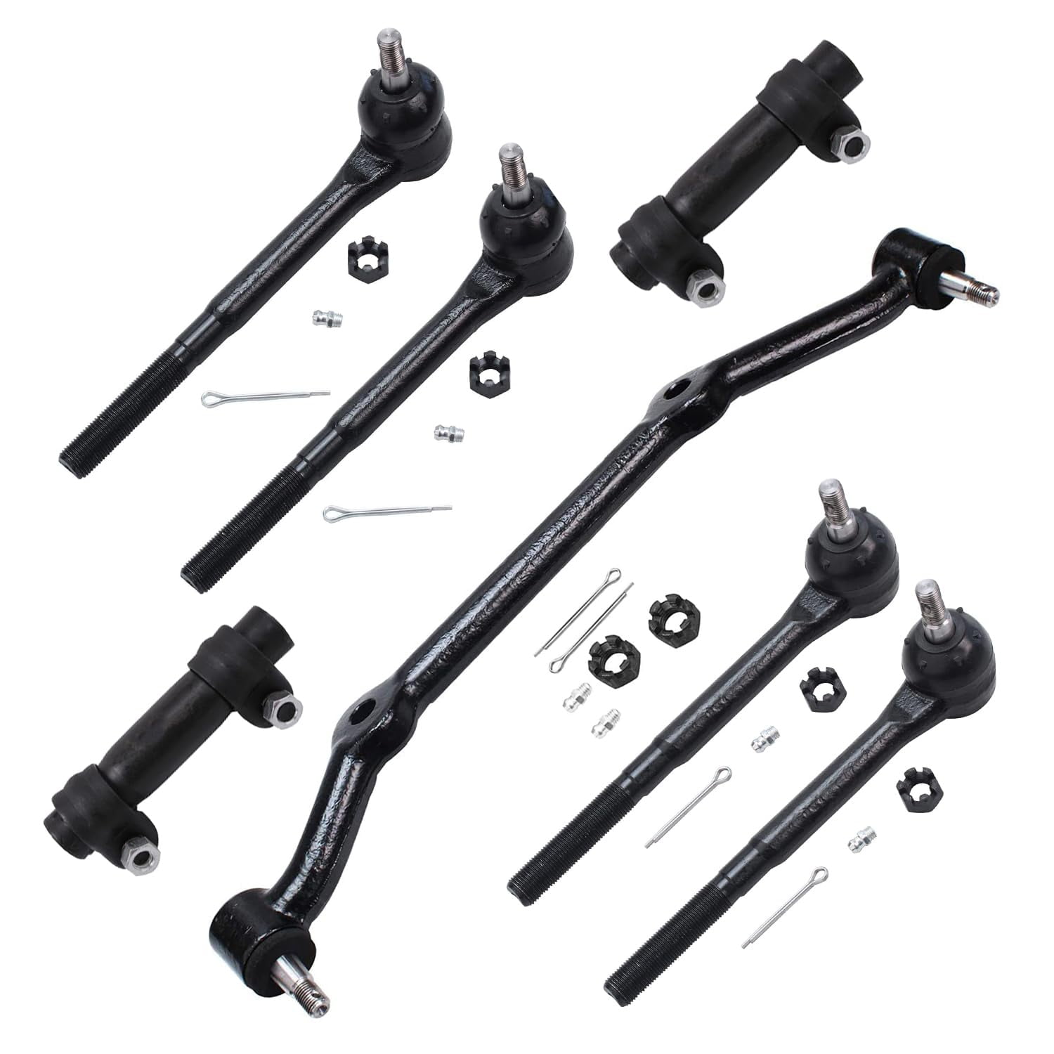 Detroit Axle - 2WD Front 7pc Tie Rods Kit for Chevy Blazer S-10 GMC S15 ...