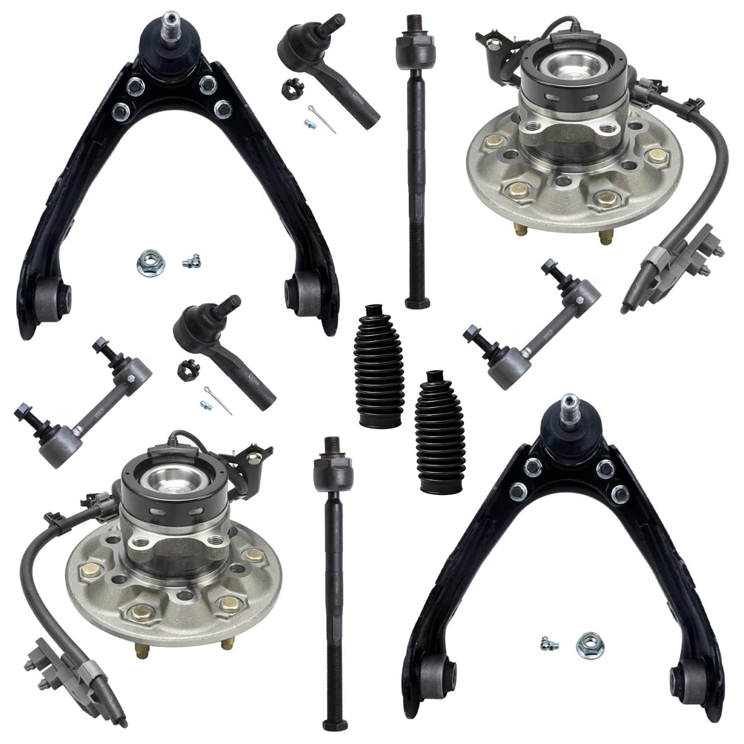 Detroit Axle - 2WD Front End Kit for 06-08 Chevy Colorado GMC Canyon Isuzu I-290, Upper Control ...