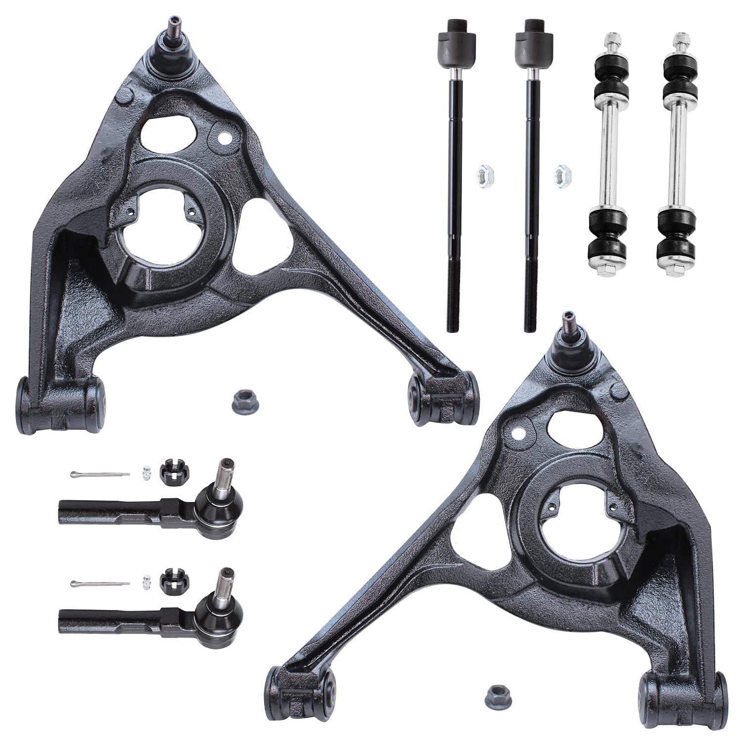 Detroit Axle - 8pc Front End Control Arms Kit for Chevrolet Express GMC ...