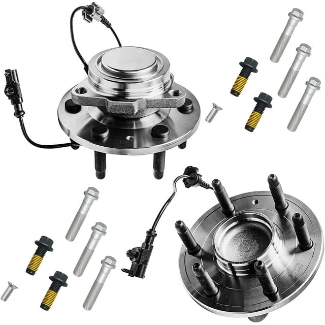 Detroit Axle - 2WD Front Wheel Bearing Hubs for Silverado Sierra 1500 ...