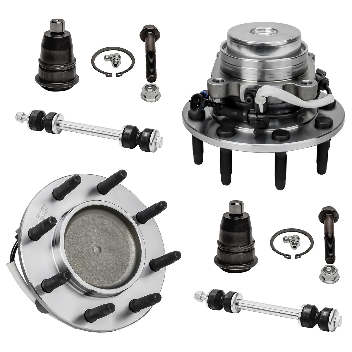Detroit Axle - 2WD Front Wheel Bearing Hubs Kit for Express Savana 2500 ...