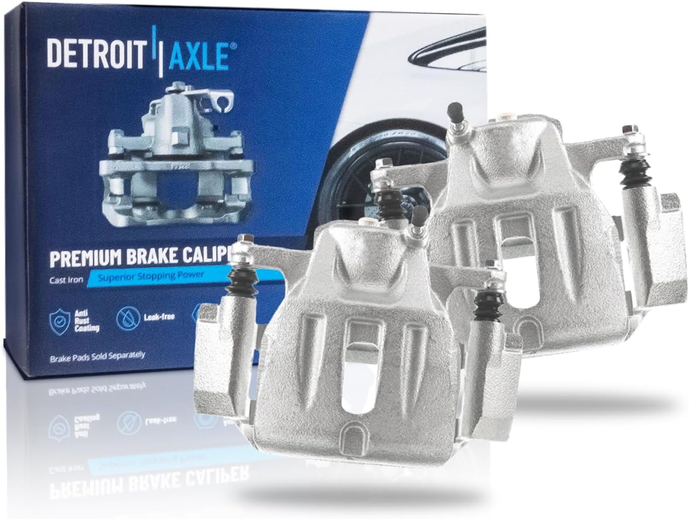 Detroit Axle - 2pc Front Brake Calipers for 2001-2007 Toyota Highlander ...