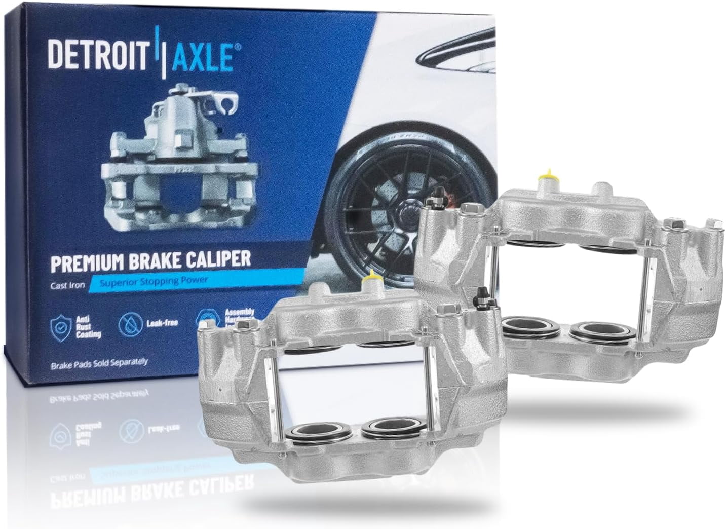 Detroit Axle - 2pc Front Brake Calipers for 2001-2007 Toyota Sequoia ...
