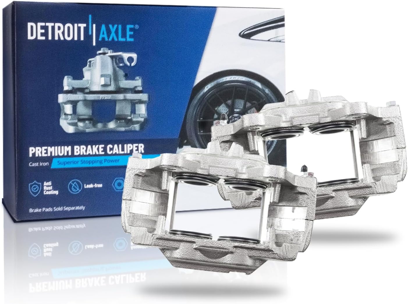 Detroit Axle - 2pc Front Brake Calipers for 2003-2009 Toyota 4Runner ...