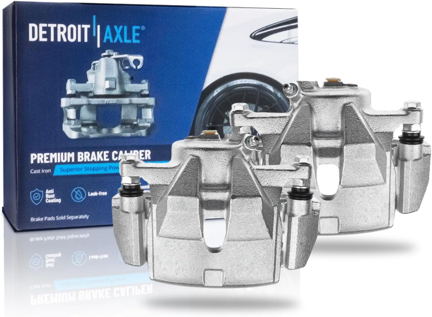 Detroit Axle - 2pc Front Brake Calipers for 2006-2018 Toyota RAV4 Disc ...
