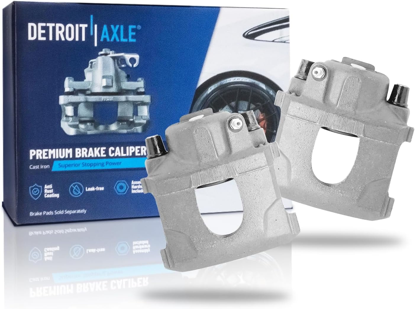Detroit Axle - 2pc Front Brake Calipers for Chrysler Town & Country ...