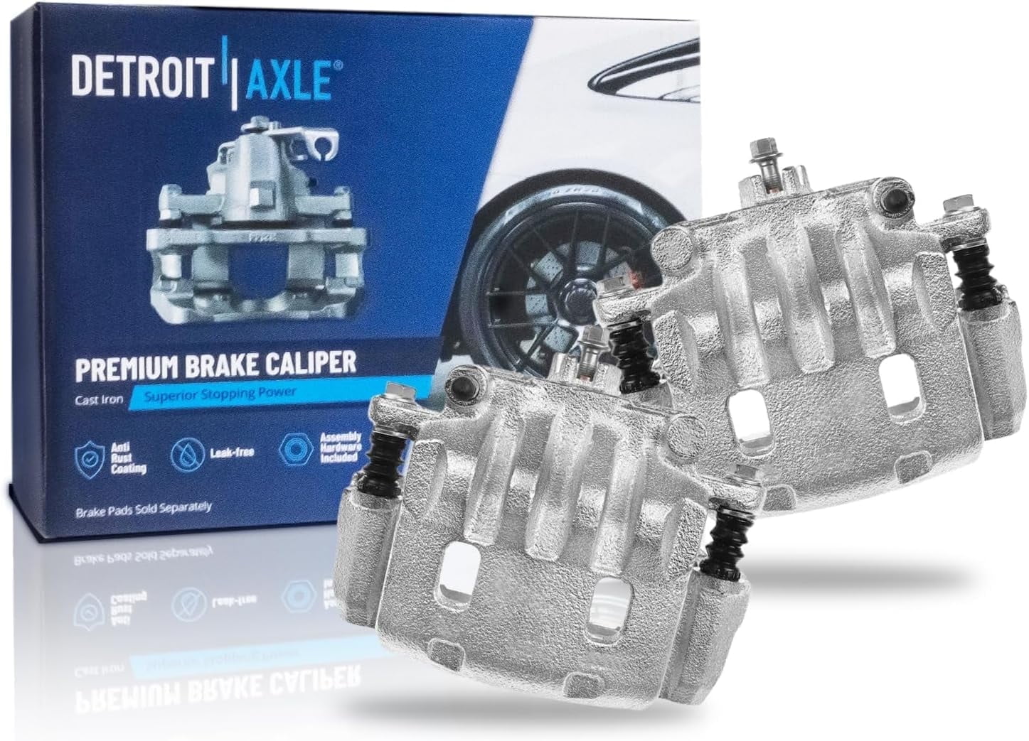 Detroit Axle - 2pc Front Brake Calipers for Subaru Outback Forester ...