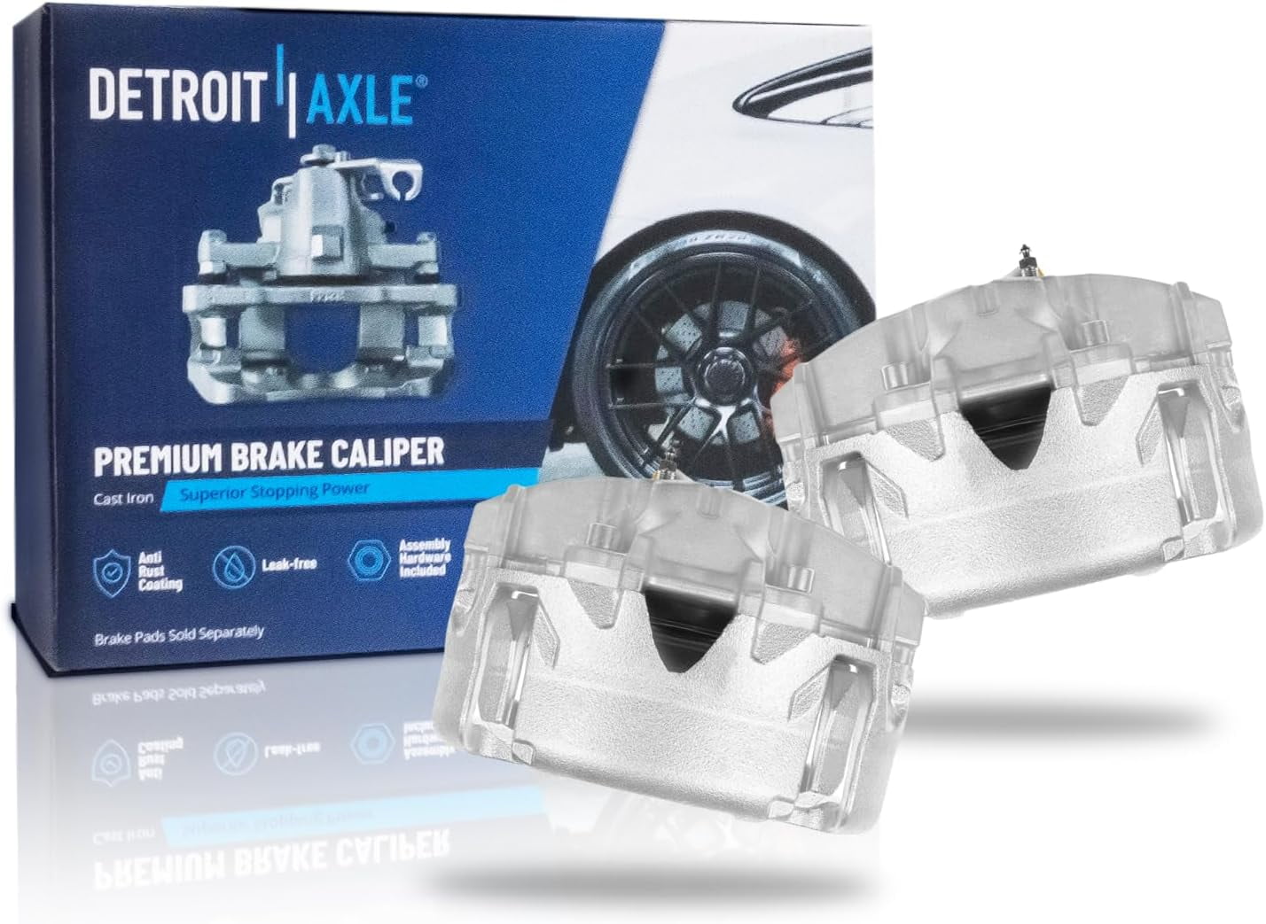 Detroit Axle - 2pc Front Brake Calipers for Volvo Volvo S60 V60 V40 ...