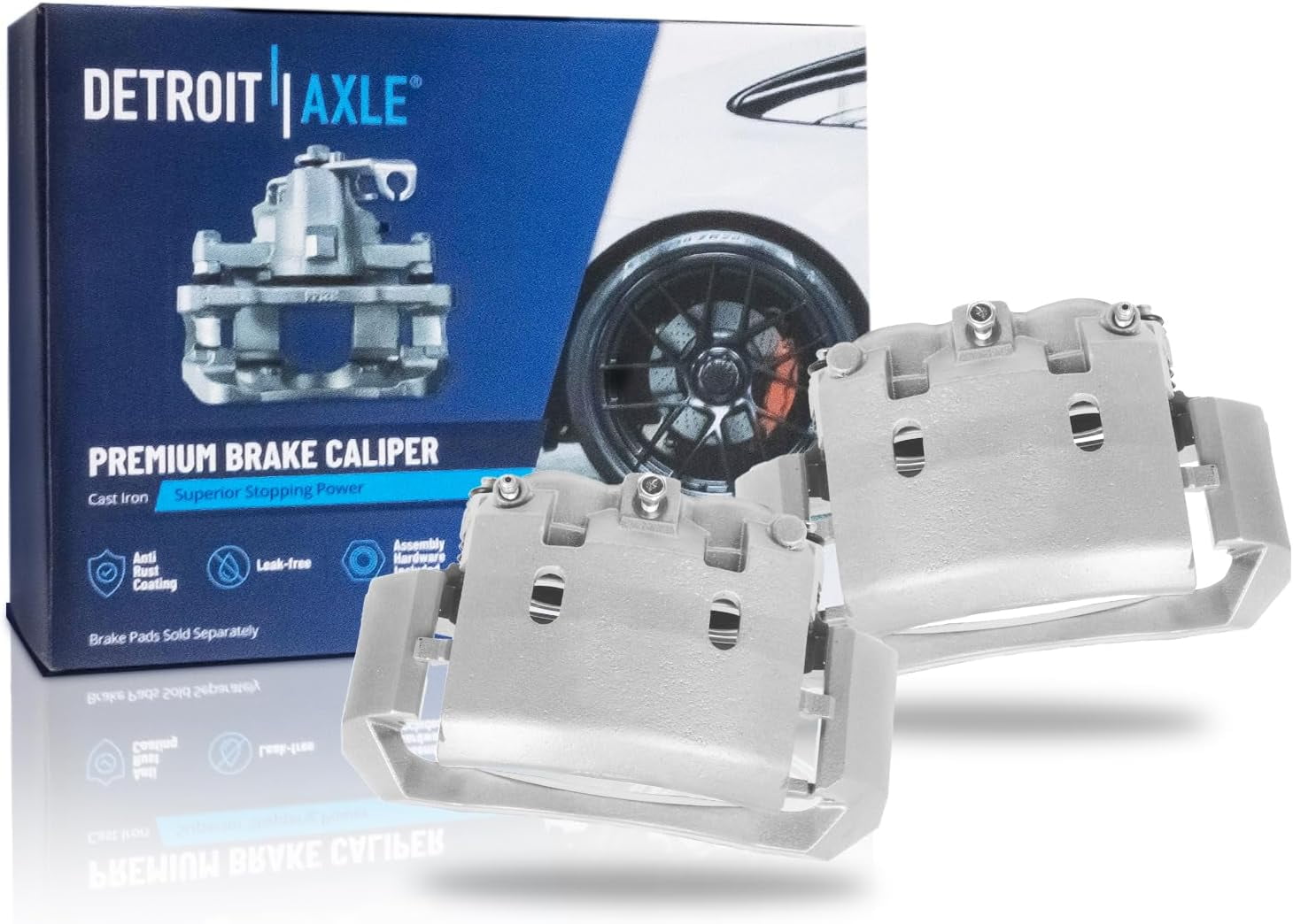 Detroit Axle - 2pc Front Brake Calipers for 00-02 Dodge Ram 2500 3500 ...