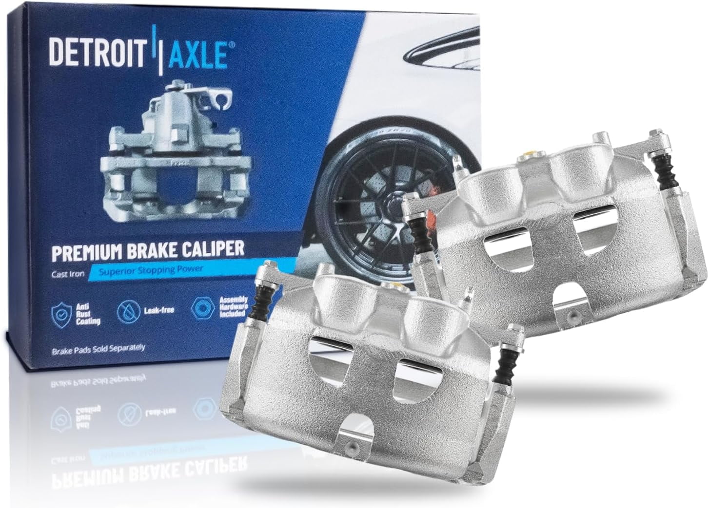 Detroit Axle - 2pc Front Brake Calipers for Ford 2012-2020 F-150, 2011 ...