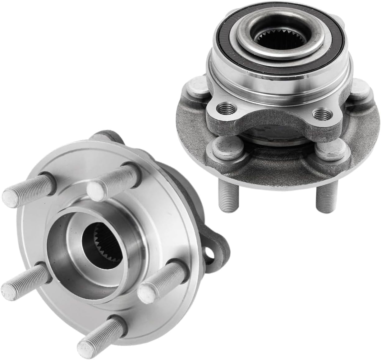 Detroit Axle - 2pc Front Wheel Bearing Hubs for Ford Edge Fusion ...