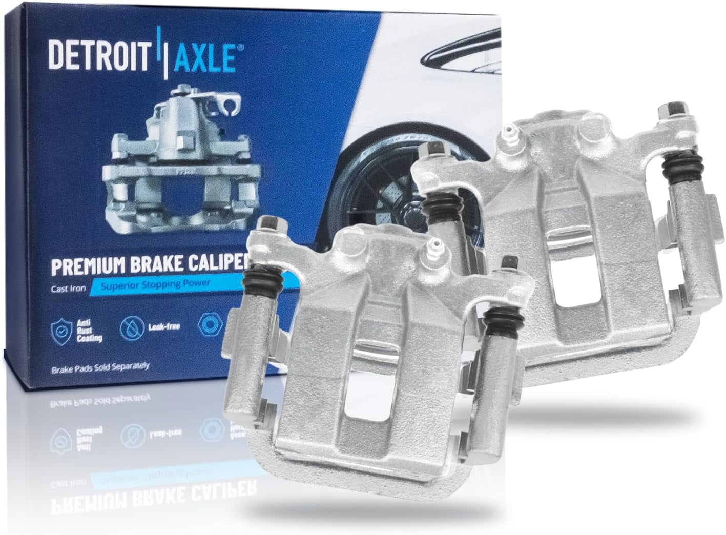 Detroit Axle - 2pc Rear Brake Calipers for 2002-2009 Nissan X-Trail ...