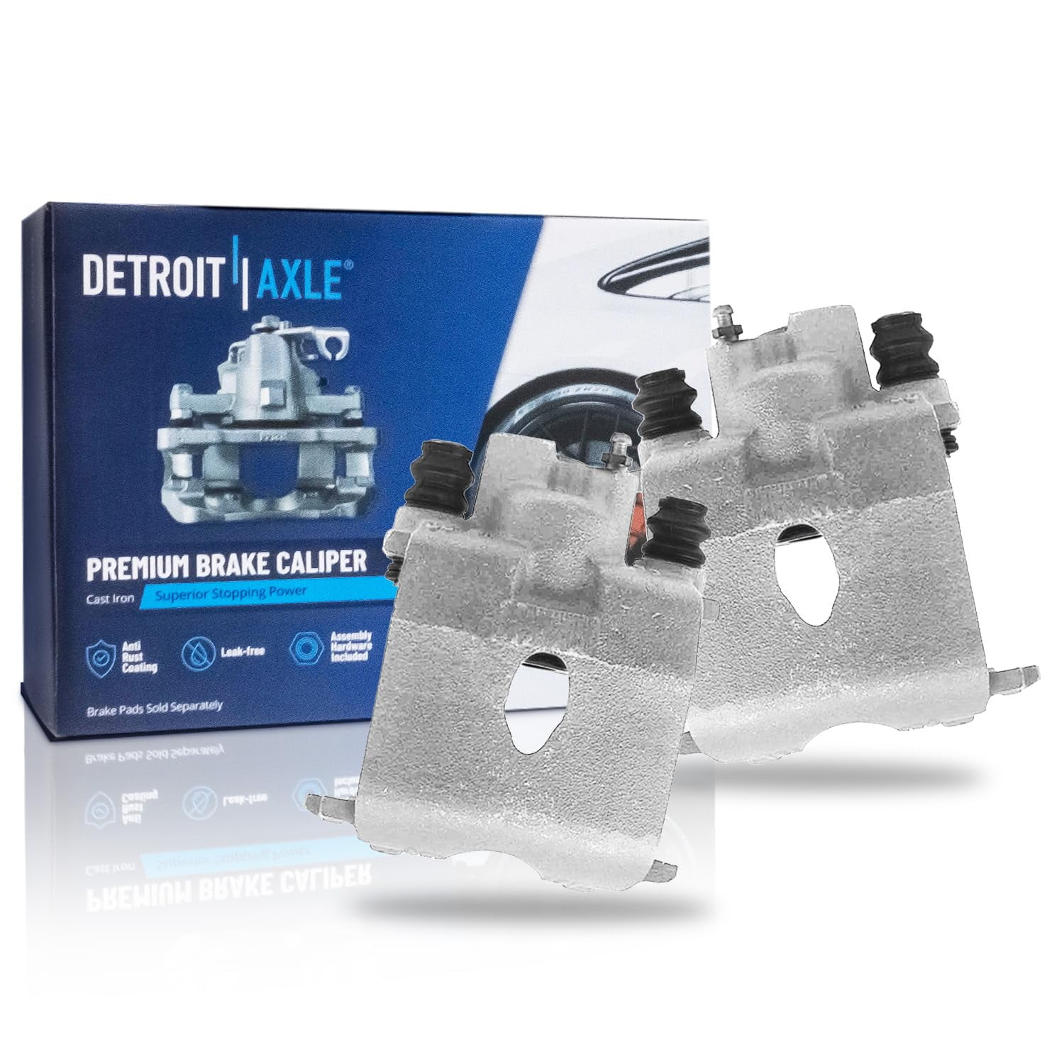Detroit Axle - 2pc Rear Brake Calipers for Chrysler Lebaron Daytona ...