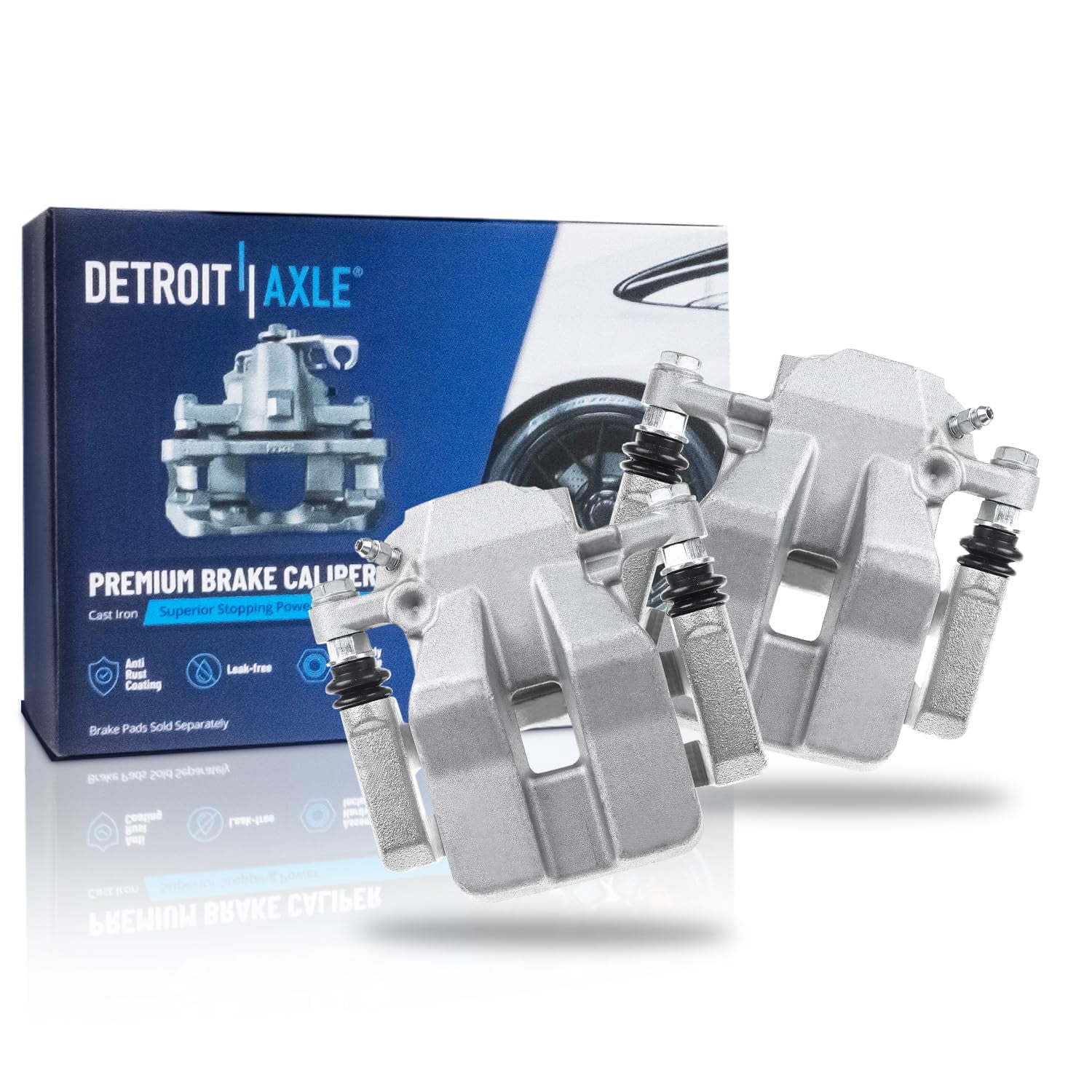 Detroit Axle - 2pc Rear Brake Calipers for 2006-2012 Toyota RAV4 Disc ...