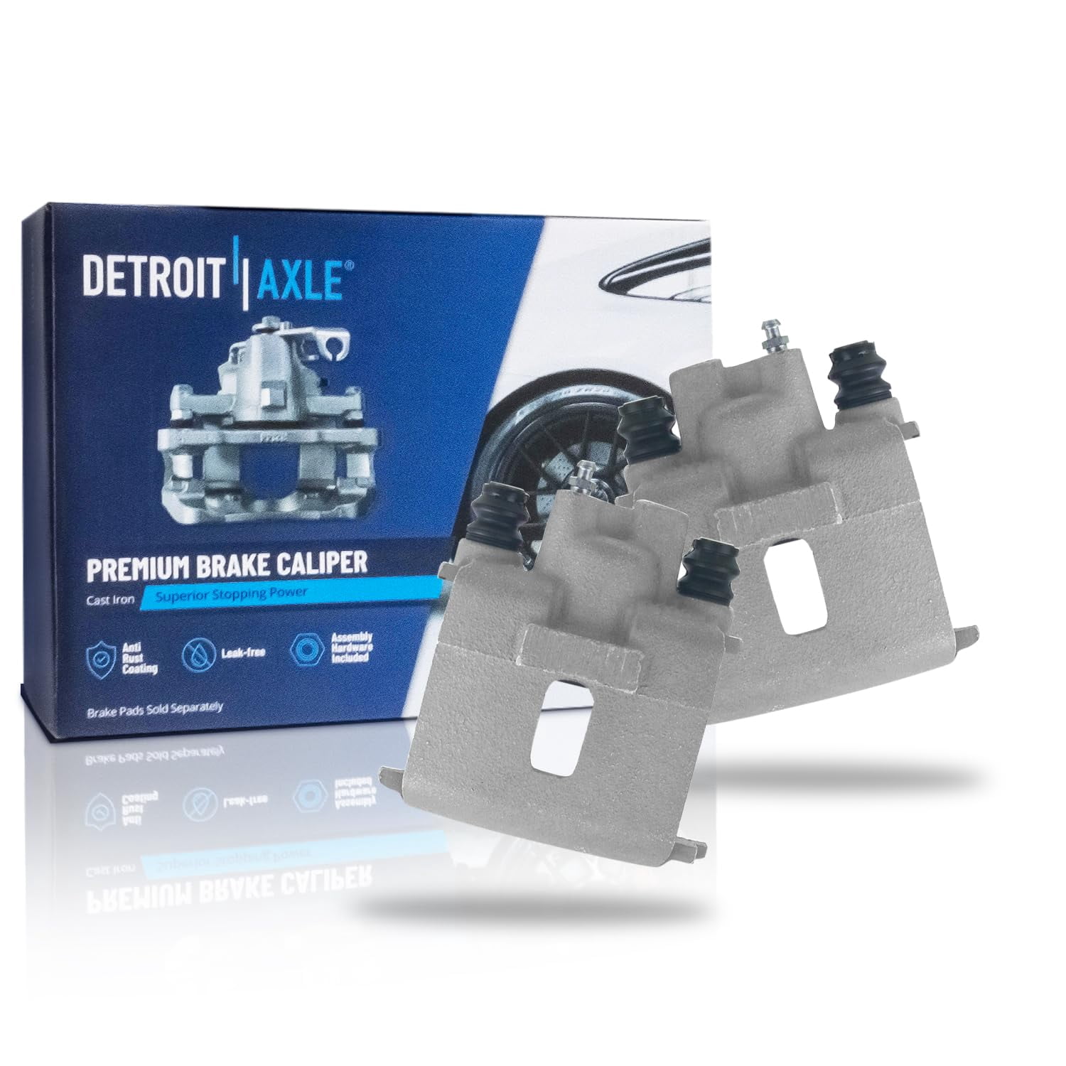 Detroit Axle - 2pc Rear Brake Calipers for Chrysler Dodge Plymouth Neon ...