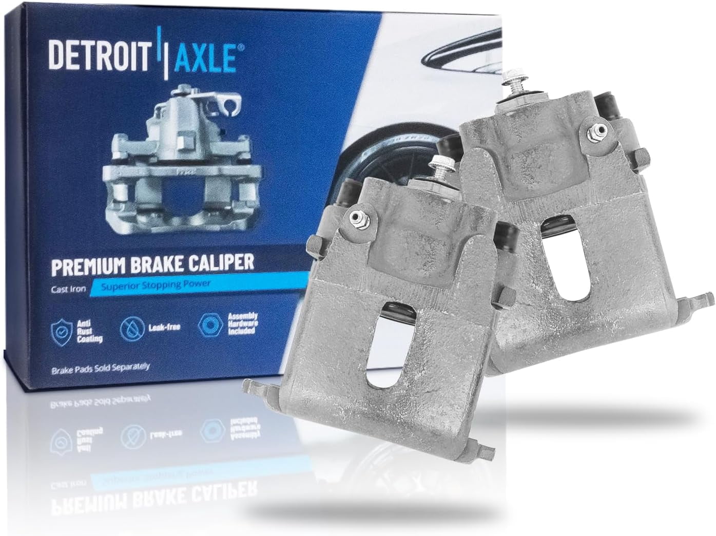 Detroit Axle - 2pc Rear Brake Calipers for Ford 1984-1986 Mustang 1982 ...