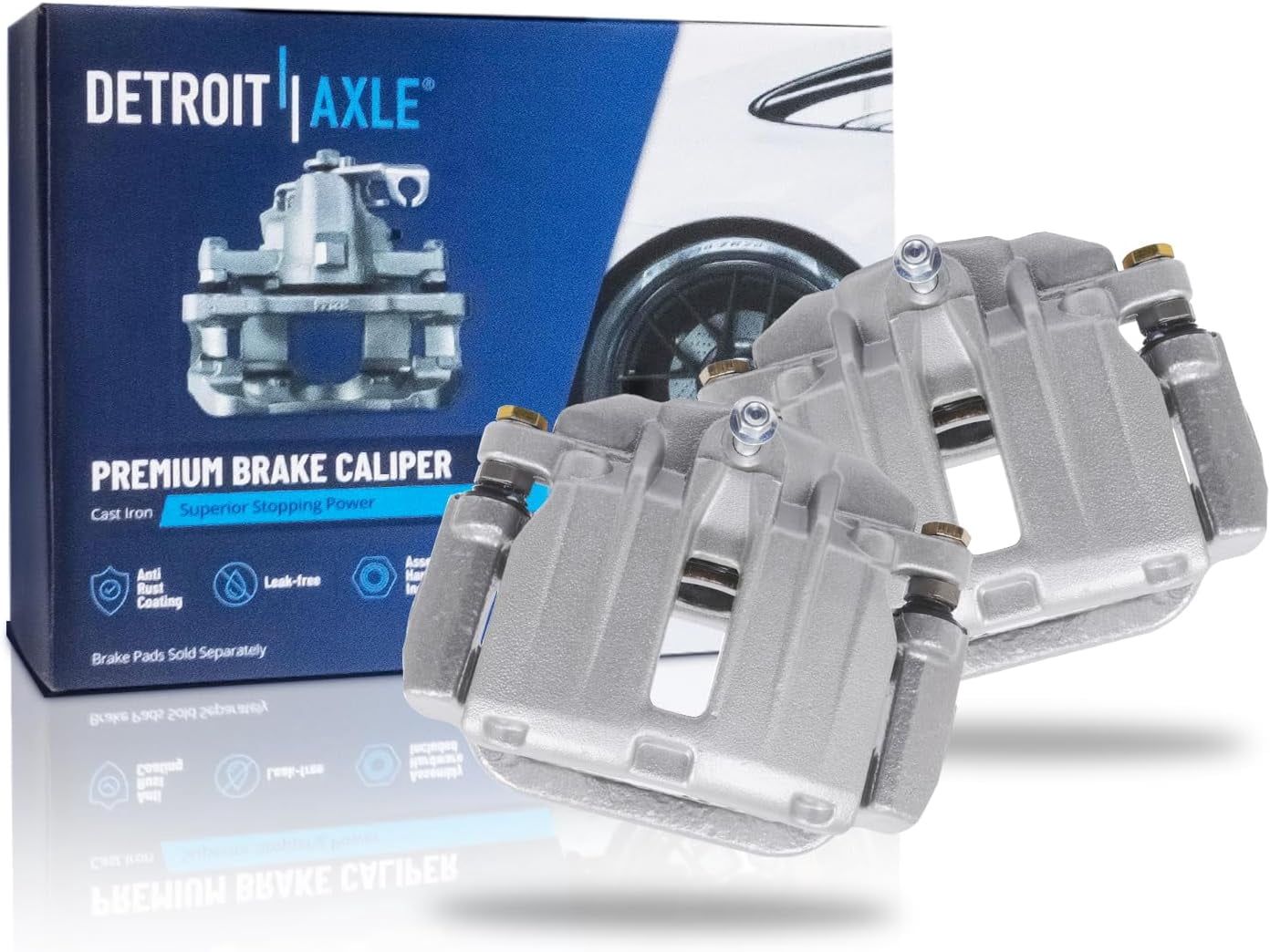 Detroit Axle - 2pc Rear Brake Calipers for GMC Chevrolet Sierra ...