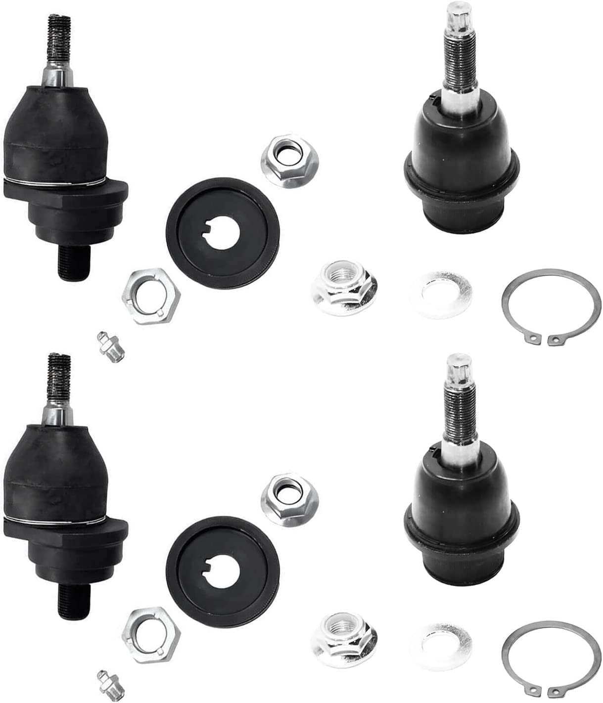 Detroit Axle - 4 Front Ball Joints for 2009-2018 Dodge Ram 1500 2010 ...