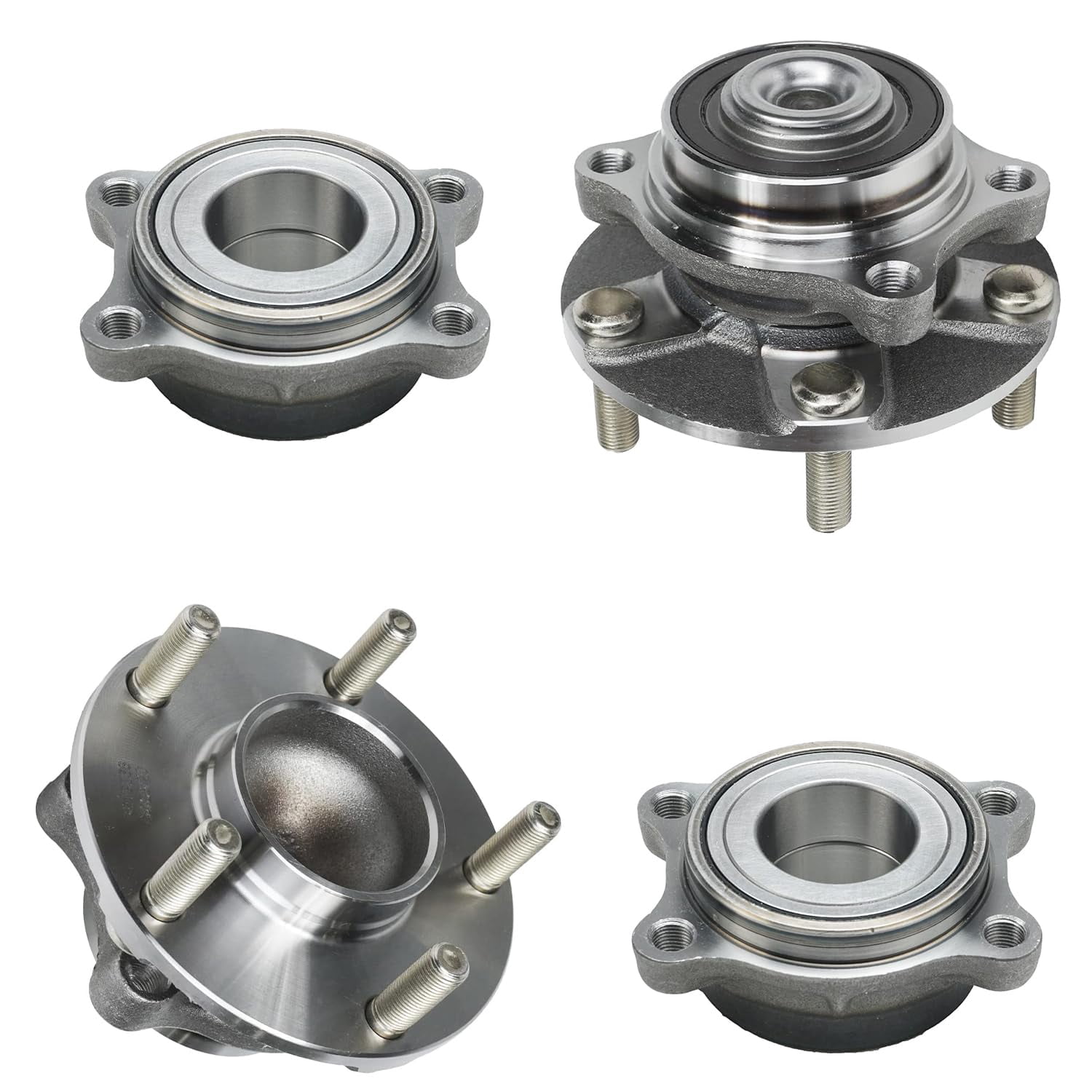 Detroit Axle - 4 Front & Rear Wheel Bearing Hubs for 2003-2007 Infiniti ...