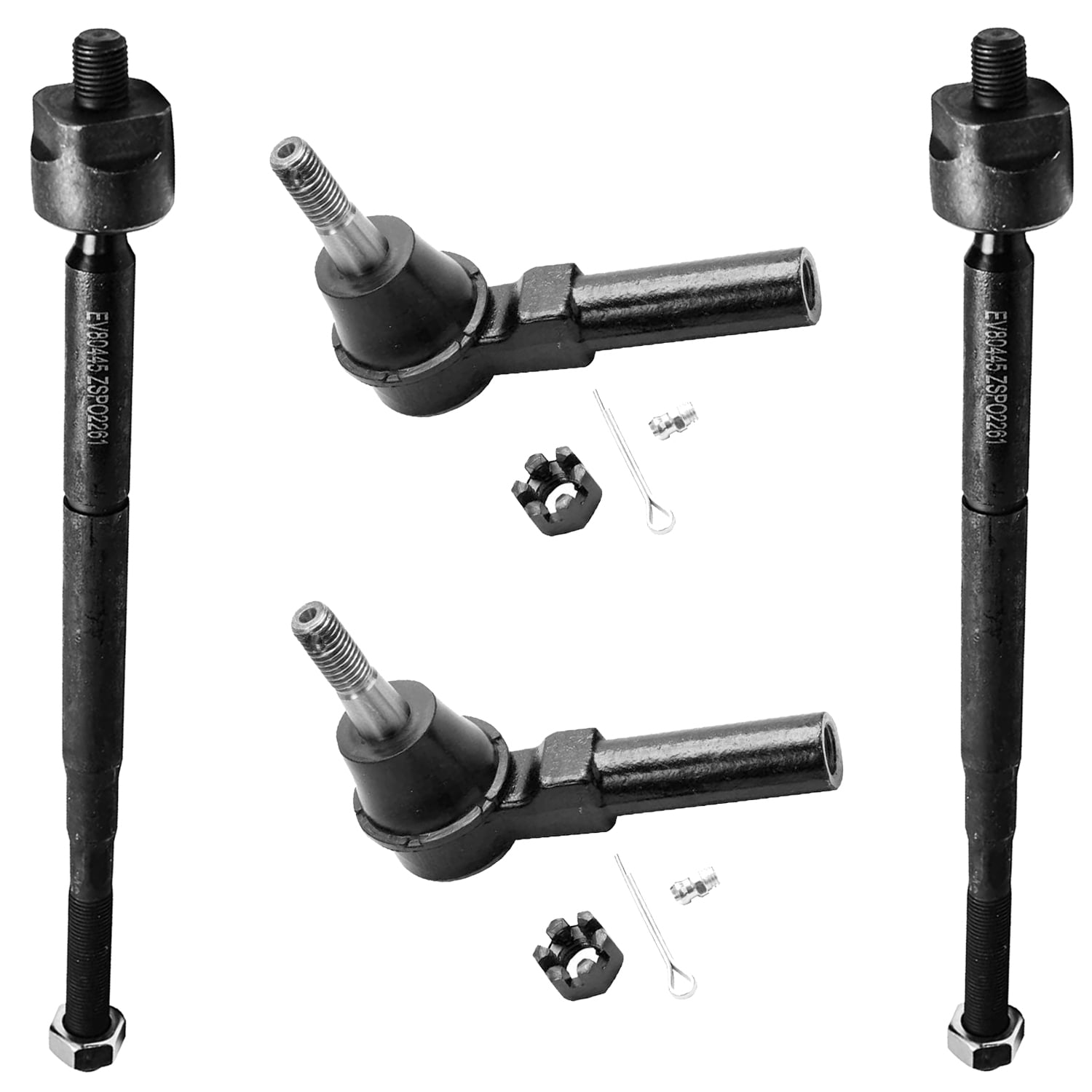 Detroit Axle - 4 Front Tie Rods for Chevy Cobalt HHR Pontiac G5 Pursuit ...