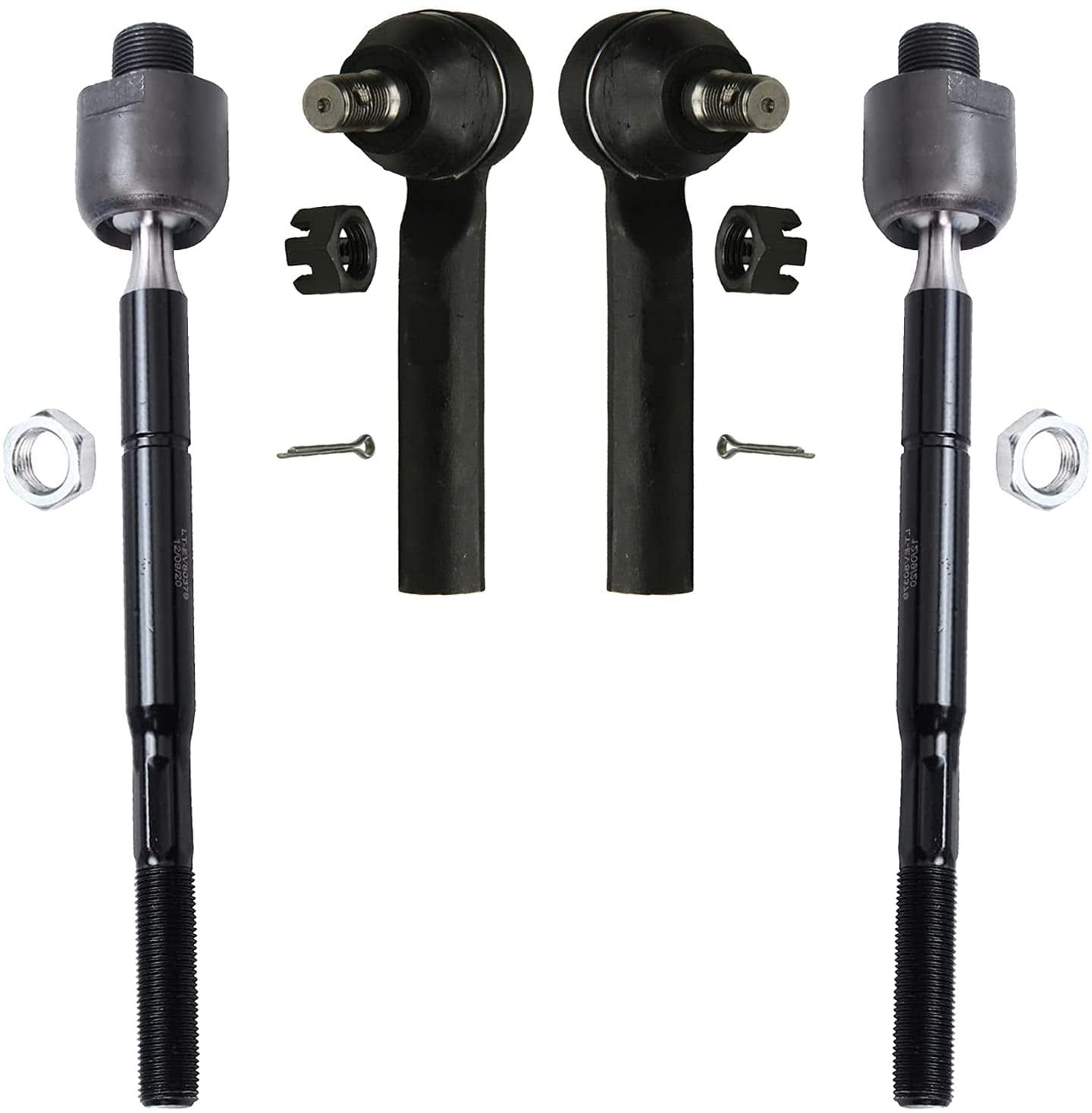 Detroit Axle - 4 Front Tie Rods for Toyota 4Runner FJ Cruiser Lexus ...