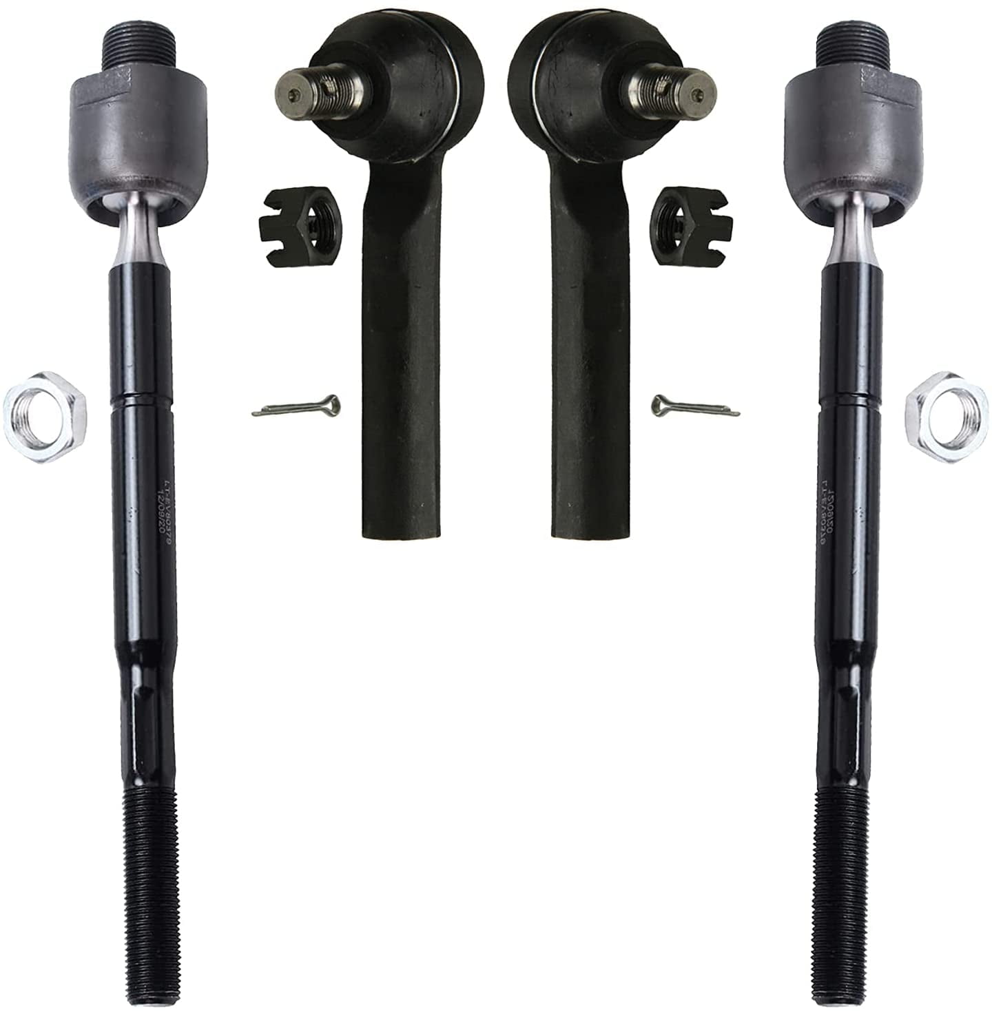 Detroit Axle - 4 Front Tie Rods for Toyota 4Runner FJ Cruiser Lexus ...