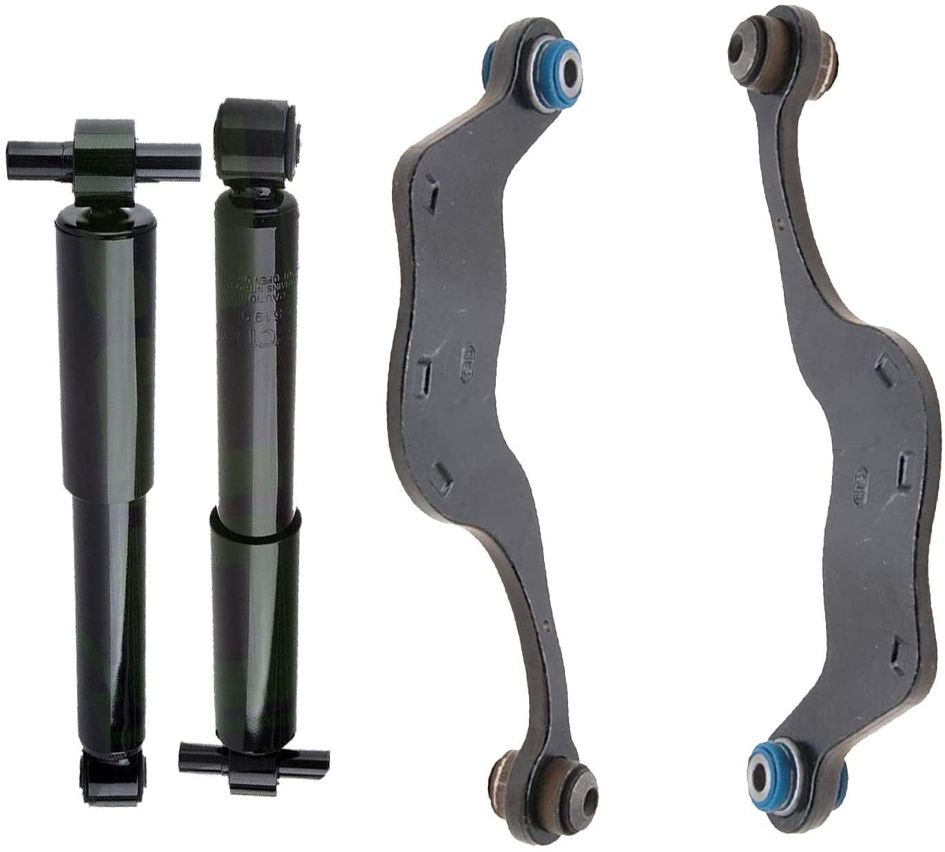 Detroit Axle - (4) Piece Rear Upper Rearward Control Arms and Rear ...