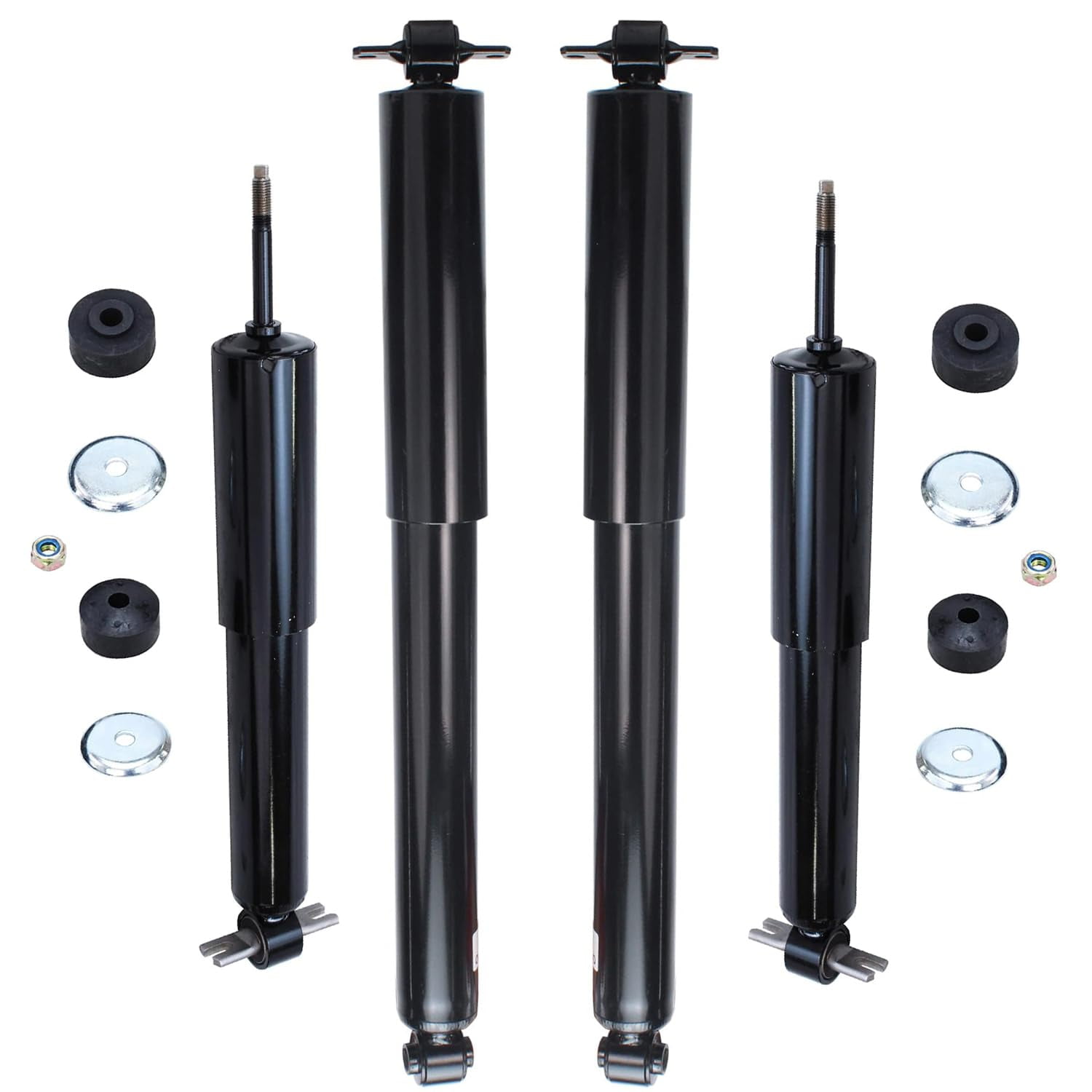Detroit Axle - 4 Shock Absorbers for 03-22 Chevy GMC Express Savana ...