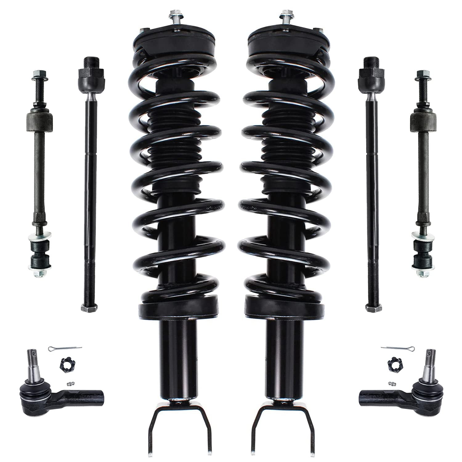 Detroit Axle - 4WD 8pc Front Struts Kit for 2009-2012 Dodge Ram 1500, Complete 2 Struts with ...