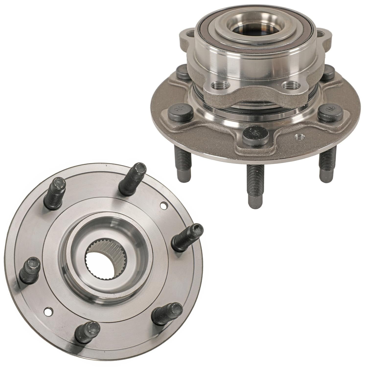 Detroit Axle - 4WD Front 2pc Wheel Bearing Hubs for Chevy GMC Silverado ...