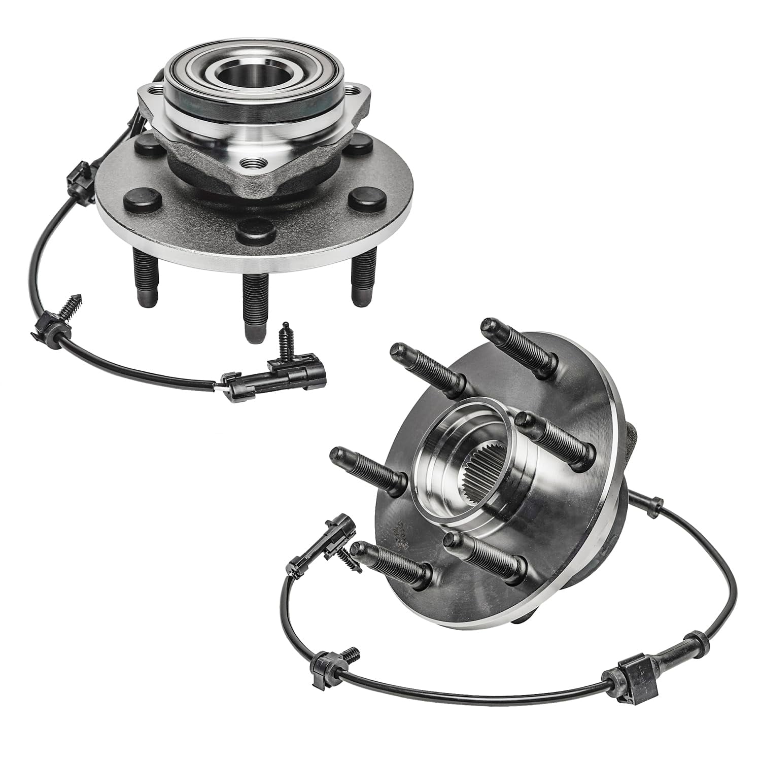 Detroit Axle - 4WD Front 2pc Wheel Bearing Hubs for Chevy Silverado GMC ...