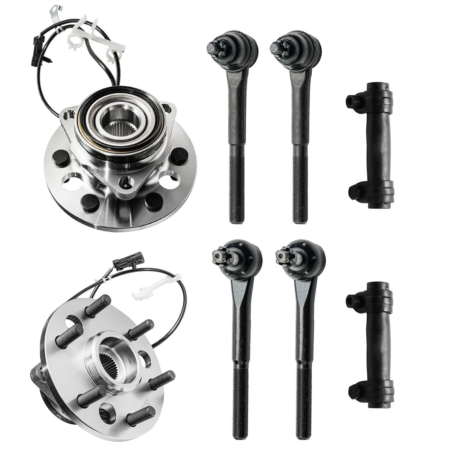 Detroit Axle - 4WD Front 8pc Wheel Bearing Hubs Kit for Cadillac ...