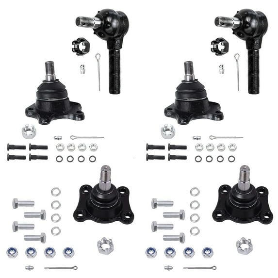 Detroit Axle - 4WD Front Ball Joints Outer Tie Rods for 1989-1995 ...