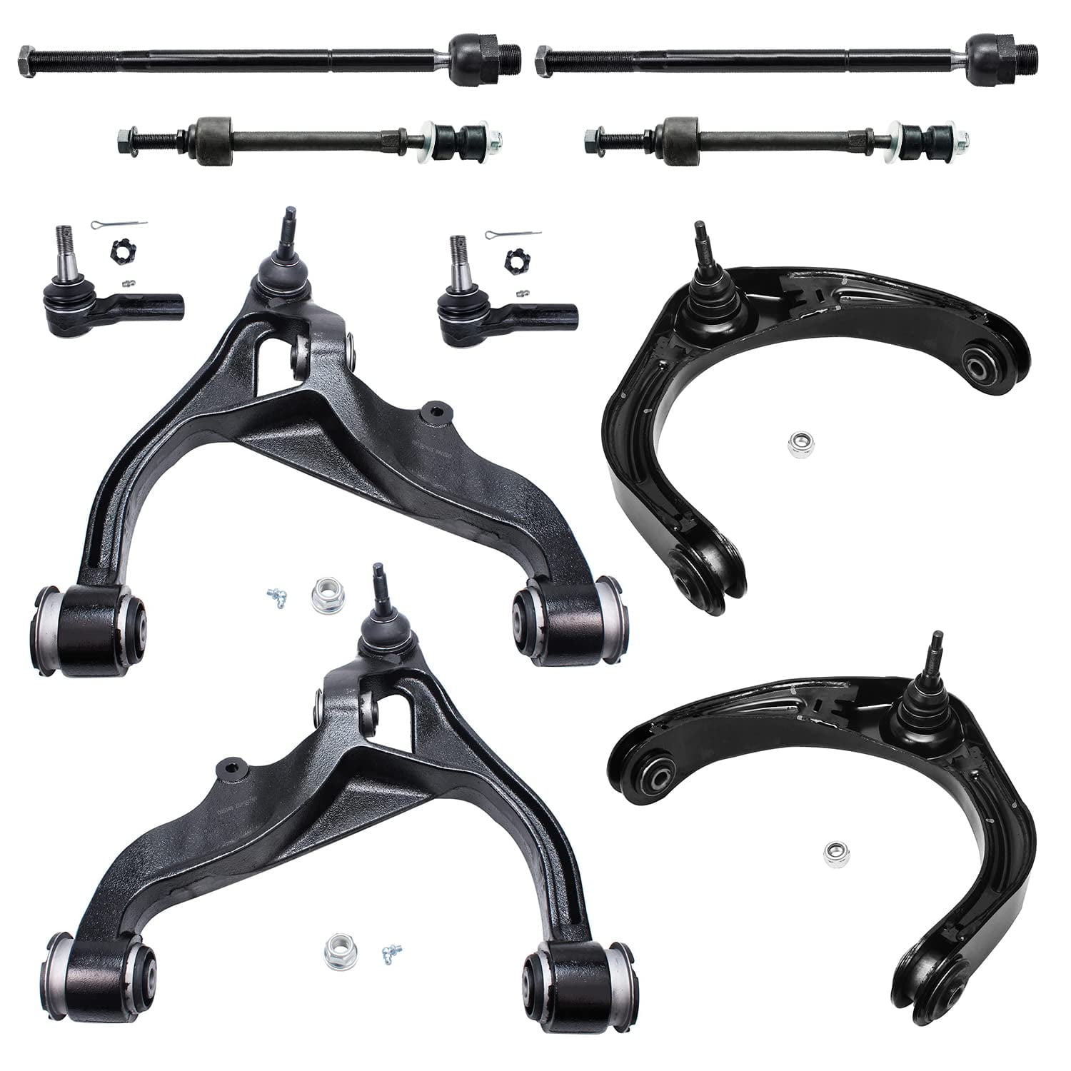 Detroit Axle - 4WD Front Control Arms w/Ball Joints Sway Bar Links Tie ...