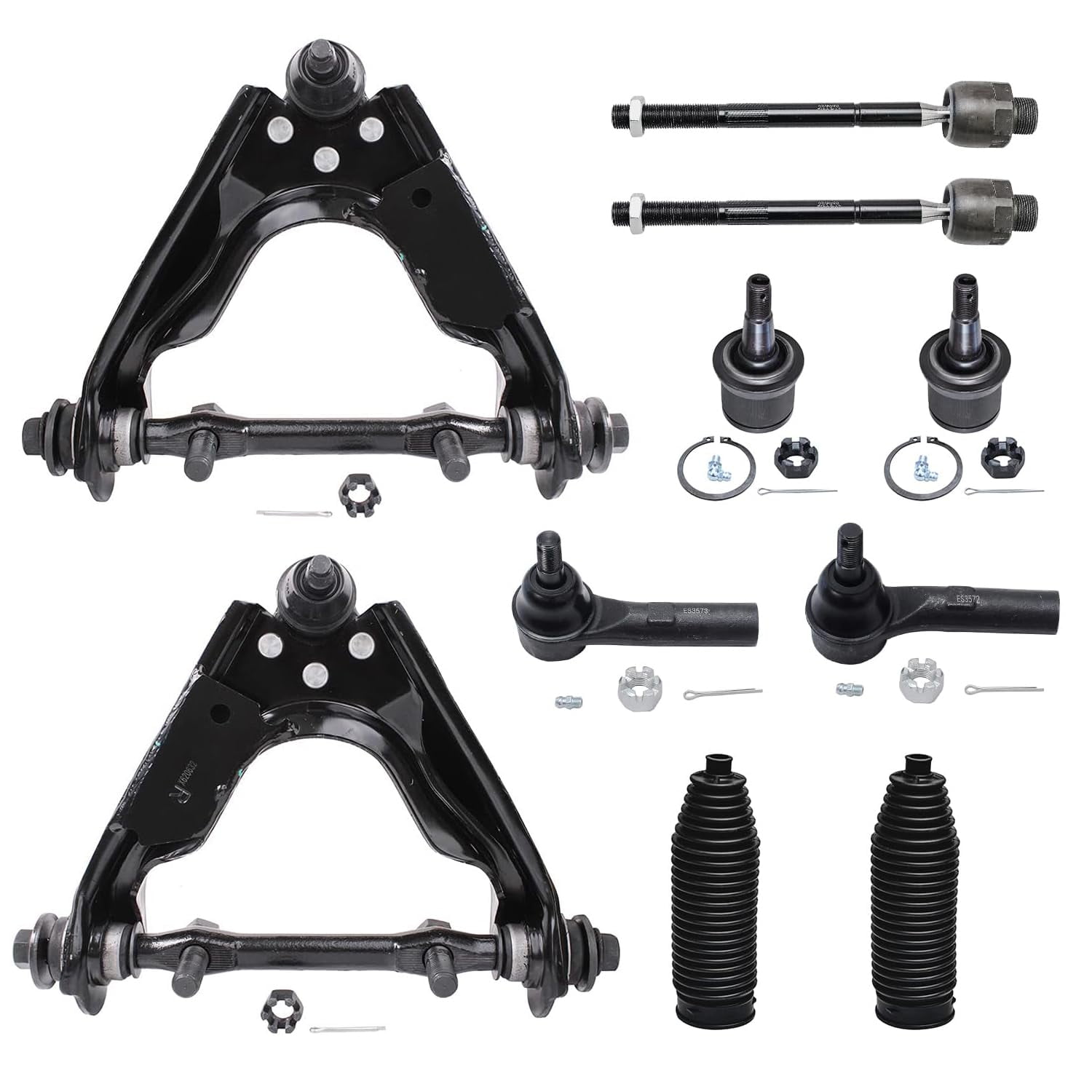 Detroit Axle - 4WD Front End 10pc Suspension Kit for 2000-2004 Dodge ...