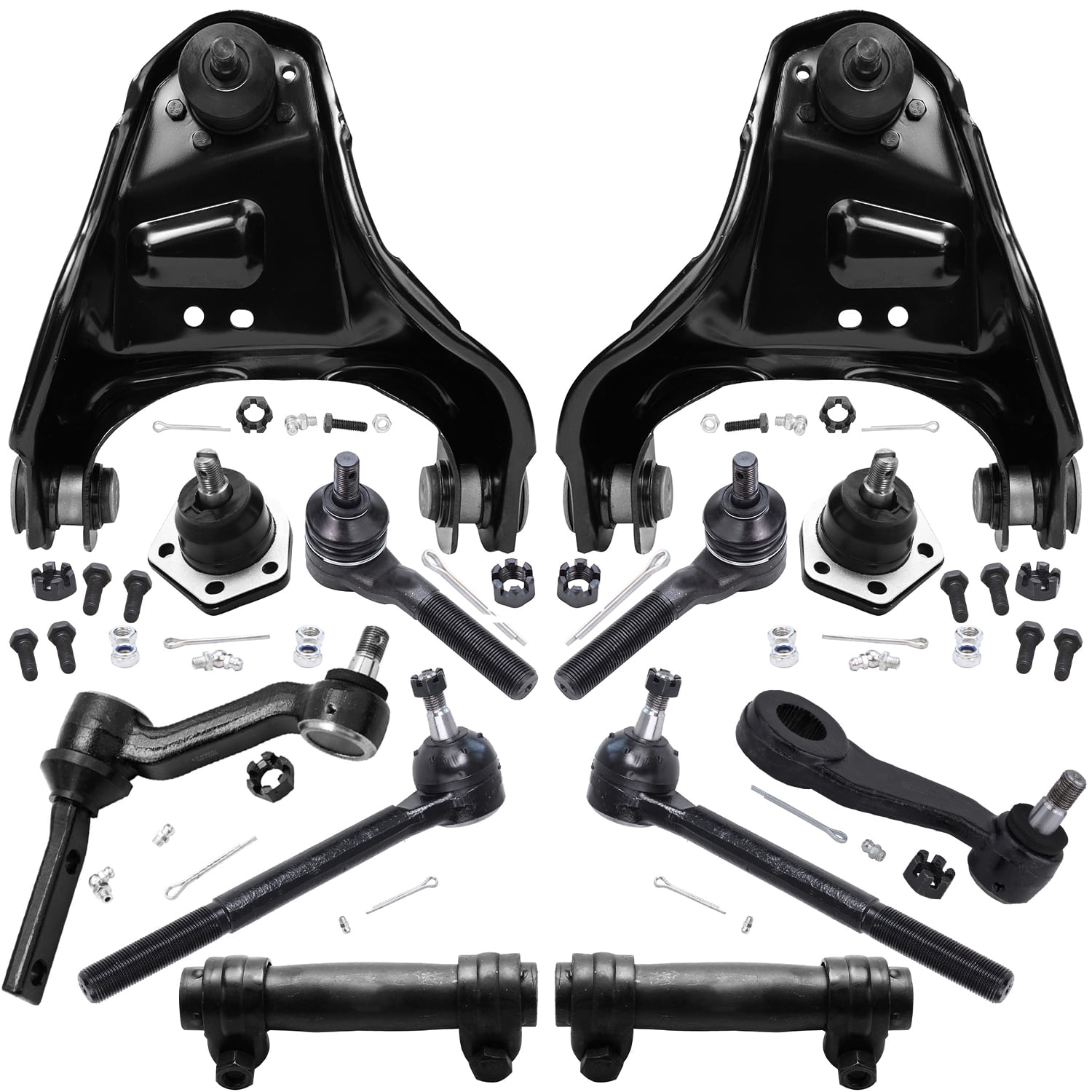 Detroit Axle - 4WD Front End 12pc Suspension Kit for Chevy Blazer S10 ...