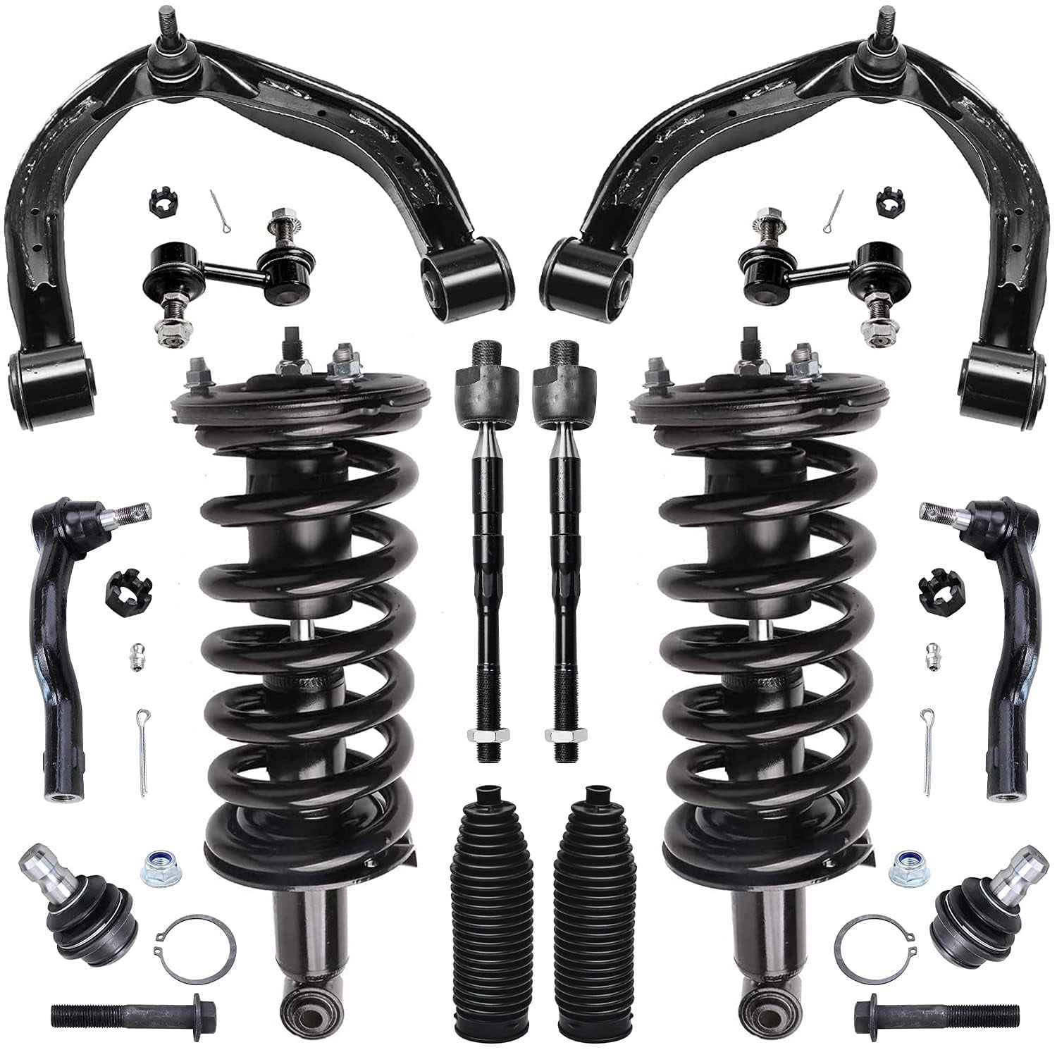 Detroit Axle - 4WD Front End 14pc Suspension Kit for Nissan Titan ...