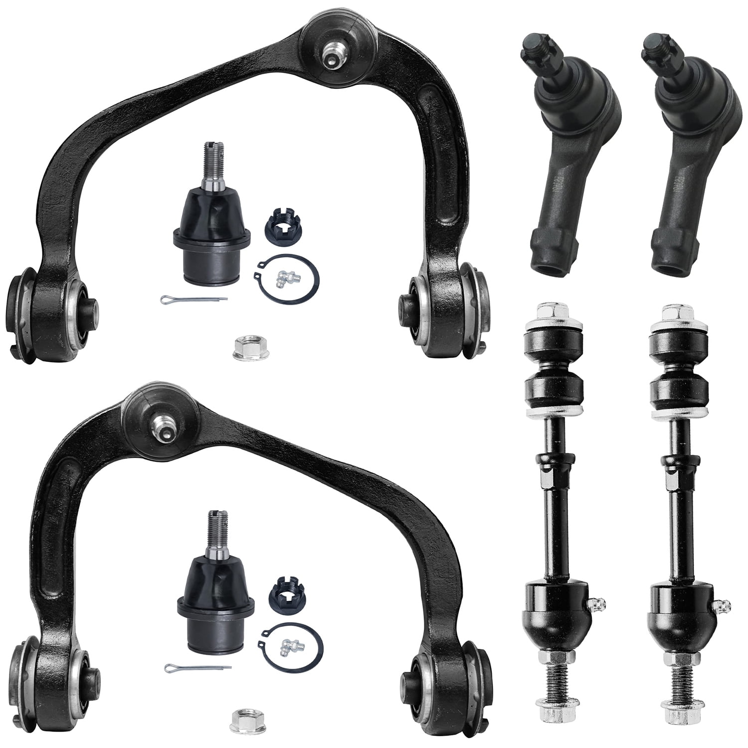 Detroit Axle - 4WD Front End 8pc Suspension Kit for 2005-2008 Ford F-150 Lincoln Mark LT, 2 ...