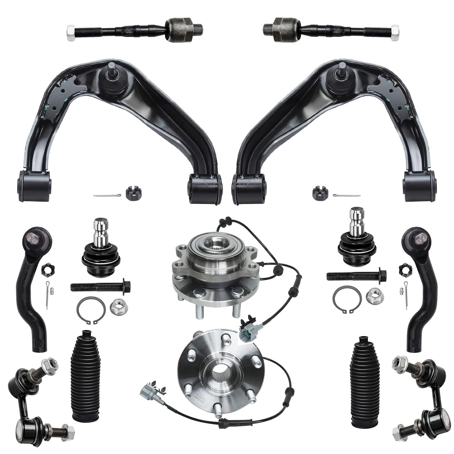 Detroit Axle - 4WD Front End Suspension Kit for Nissan Frontier ...