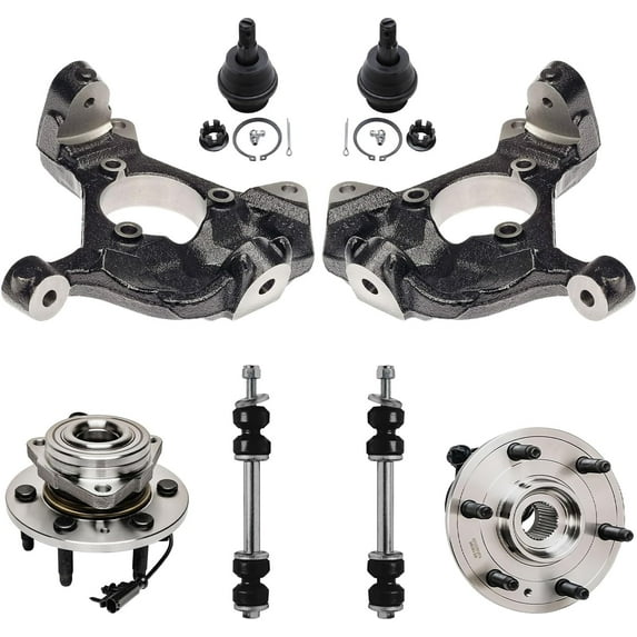 Detroit Axle - 4WD Front Knuckles Kit for Chevy Silverado Suburban GMC ...