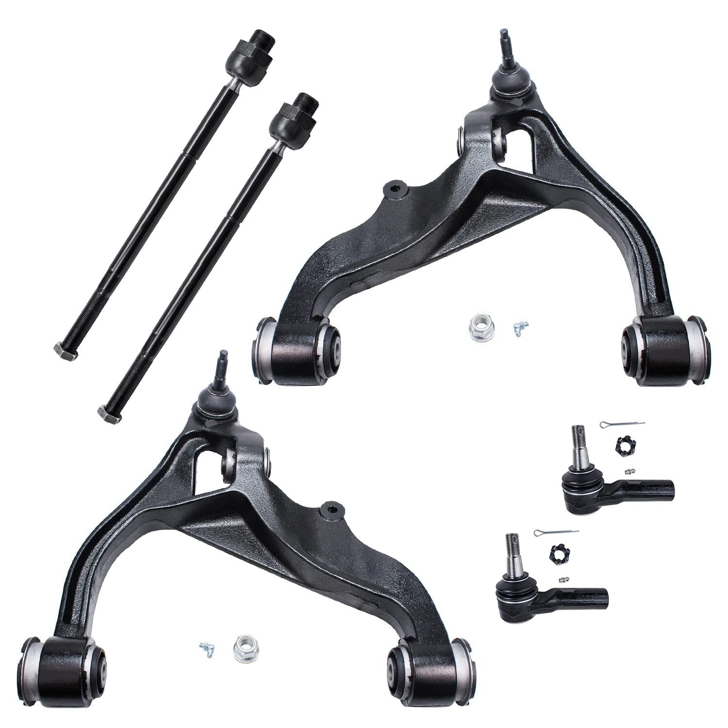 Detroit Axle - 6pc Front End Control Arms Kit for 2006-2010 Dodge Ram ...